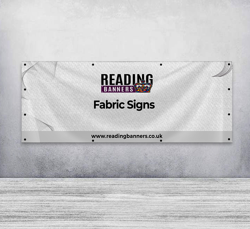 Fabric Signs Same Day & Next Day Printing Reading